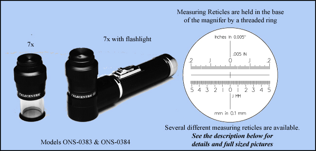 Telecentric Collimating Measuring Magnifier and Optical Comparator, 7x ...